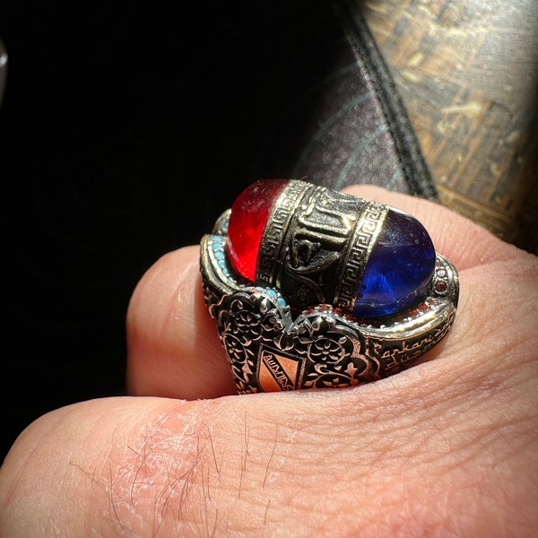 Spain Andalusia Alhambra Men's Silver Ring, Private Collection Ring ...