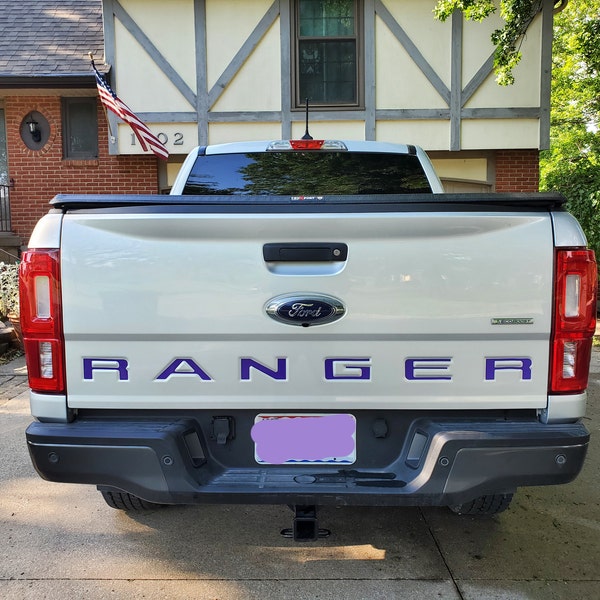 Tailgate Insert Letter Decals for 2019 Ford Ranger Truck Custom Stamped ...