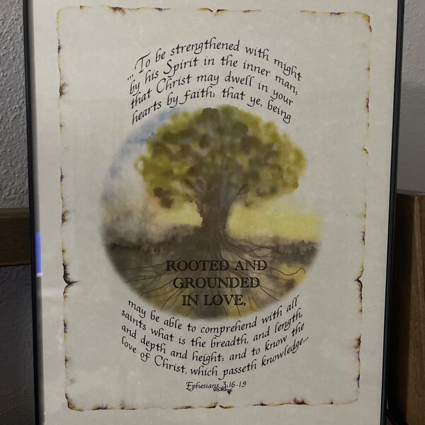 John 3:16-17 for God so Loved - 16" X 20" & 24" X 36" Large PRINT Original Designed Illustrated ...