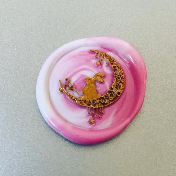 Moon and Rabbit Wax Seal Stamp /envelop Wax Seal Stamp/custom Sealing ...