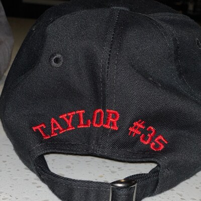 Back of Cap Personalized on a BLANK Front Cap Name on Back of Cap ...