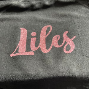 Custom Glitter Iron On, Your Text Here, Custom Iron on Transfer, Design ...