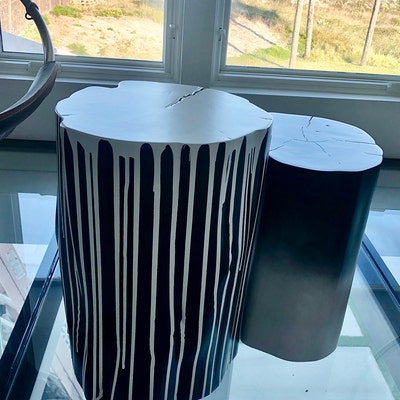 Square Tree Stump Table - Etsy