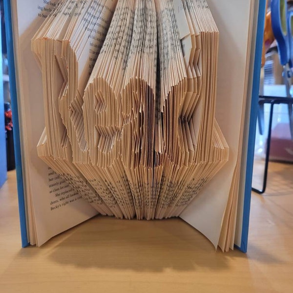 READ Book Folding Pattern — 195 Folds (390 Numbered Pages). PDF Digital ...