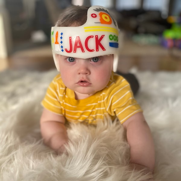 Cranial Band Decals Boy, Baby Helmet Stickers Starband Docband Decals ...