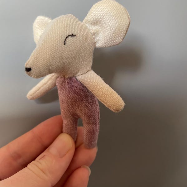 Linen Stuffed Soft Toys Family of Mice , Mouse PDF, Toy Sewing Pattern ...