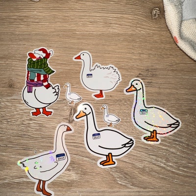 Silly Goose Matte Vinyl Sticker Funny Stickers Waterbottle Sticker ...