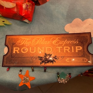 The Polar Express Train Ticket Printed Replica Double-sided on Photo ...