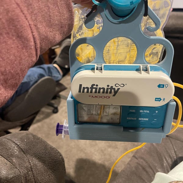 Infinity Feeding Pump Caddy | G-tube Feeding Pump Stand and Hanger| No ...