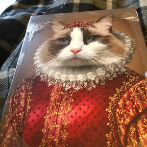 Custom Pet Portraits Queen Pet Portrait Female Animal | Etsy