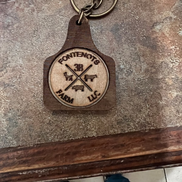 Personalized Cattle Brand Keychain - Etsy