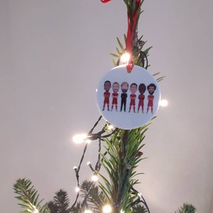 Arsenal Christmas Tree Decoration Flat Ceramic Bauble Arteta - Etsy