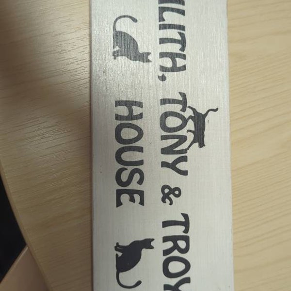 Cat Lover Catio Sign Personalised Wooden Sign Cat House Sign Kitten ...