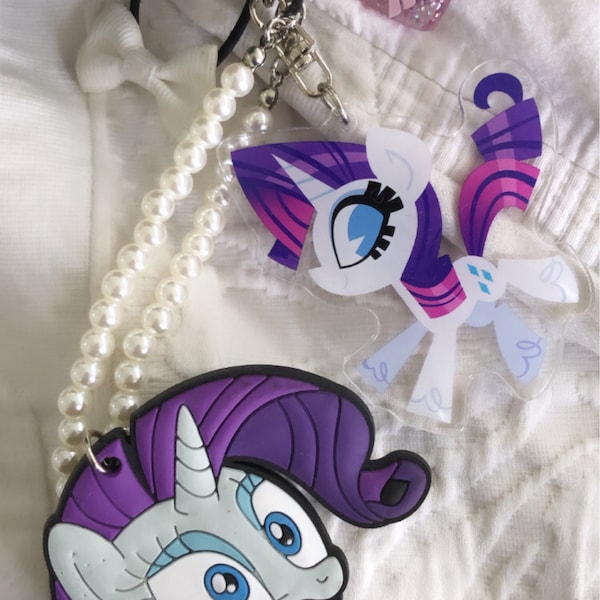 Rarity Acrylic Charm Keychain - Etsy