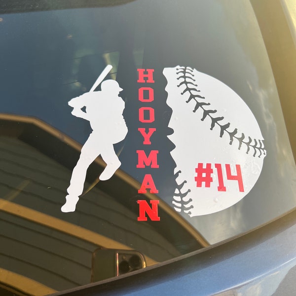 Personalized Baseball Team Vinyl Decal Sticker. - Etsy
