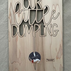 Our Little Dumpling Themed Cake Topper for Toddler Birthday Cake Topper ...