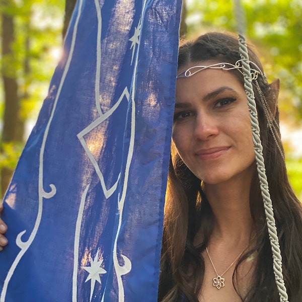 Taliesin Elfic Wedding Tiara, Elven Queen Crown in Metal Wire and Gold ...