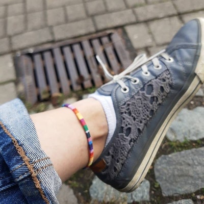 Pride Anklet for Men or Women LGBT CSD Festival Jewelry Ankle Bracelet ...