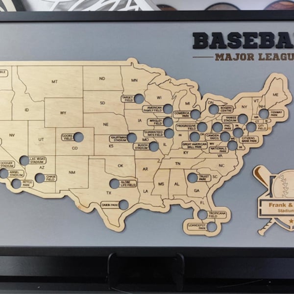 Baseball Stadium Map, MLB Stadium Map, Pro Baseball Stadium Tracker ...