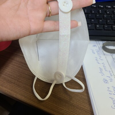 Ear Savers for Face Masks, Elastic Face Mask Extensions With Button for ...