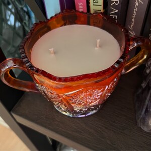 Vintage Pink Glass Candle, Vintage Pink Sugar Bowl, Cranberry Prosecco ...