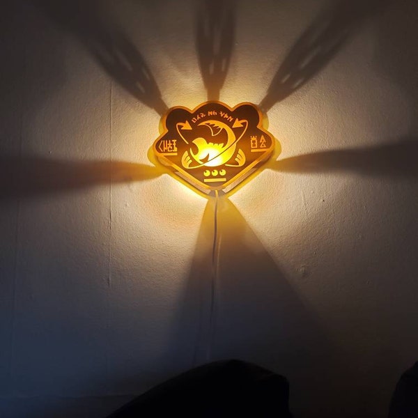 Splatoon Lamp - Grizzco Industries - Wall Hangable - Nintendo - Etsy