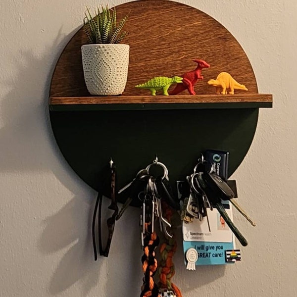 Key Hooks & Shelf, Key Holder, Key Organizer, Entryway Shelf - Etsy
