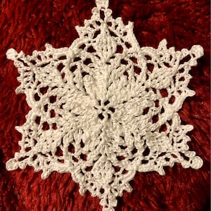 Frosty Tails Snowflake Crochet Snowflake Pattern PDF Digital - Etsy