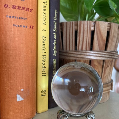 Polished Lead CRYSTAL BALL Sphere 65mm Clear Crystal Photography Ball ...