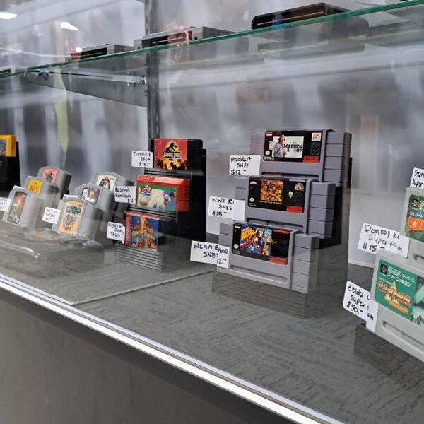 N64 Game Cartridge Display Stand, Tiered, Options up to 5 Nintendo 64 ...