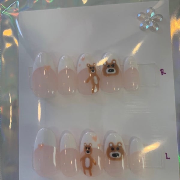Y2k Grunge Cross Nails - Etsy