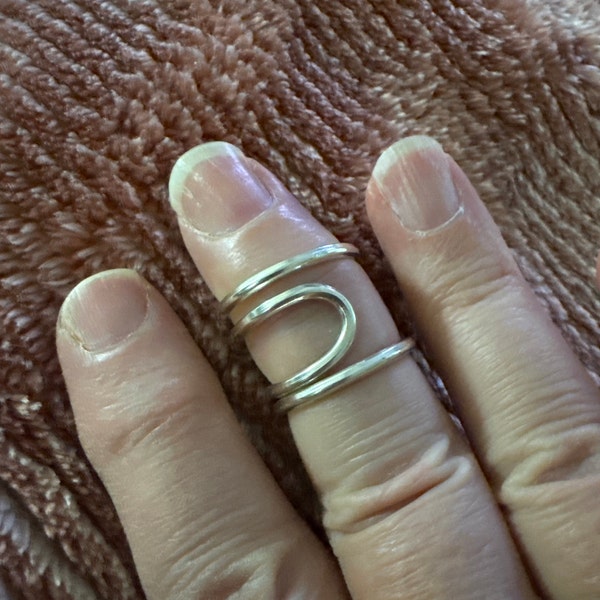 Thumb Splint 925 Silver Ring, MCP Hyperextension Splint, Arthritis ...