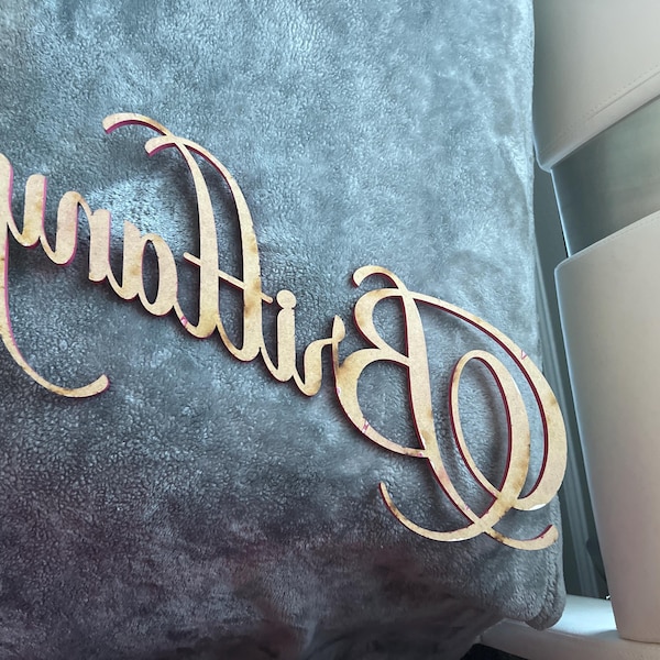 Girly Swirly Calligraphy Laser Cut Name Sign for Above a Bed or Crib - Etsy