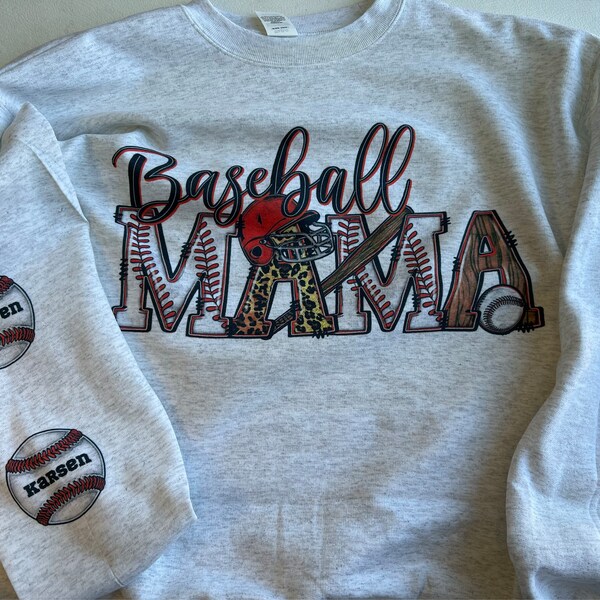 DIGITAL Baseball Mama PNG, Extra Baseball Ball to Add Your Own Text for ...