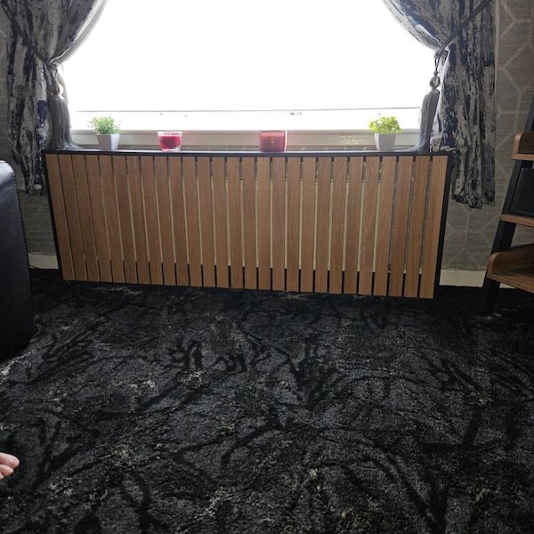 Black Radiator Cover - Etsy UK
