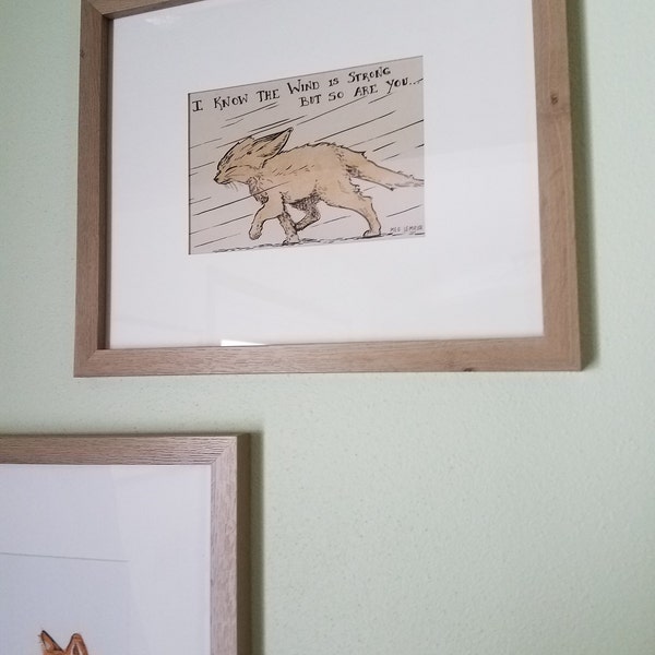 Fox in the Wind 5"x7" Art Print - Etsy
