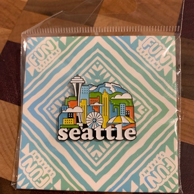 Seattle Enamel Lapel Pin - Etsy