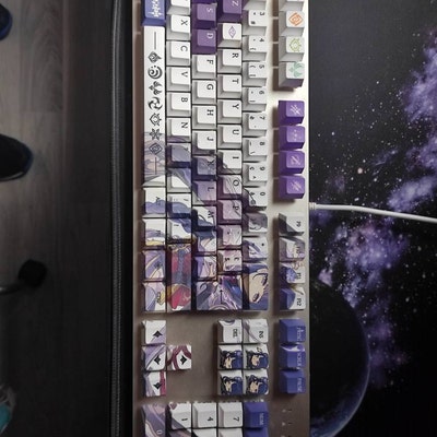 Shyvana the Half-dragon LOL Series Keycap Set, 127 Keys PBT for Mechanical Keyboard OEM Profile ...
