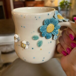 Preorder Bear Mug / Beary Warm Ceramic Handmade Mug / Cute Bear Mug ...