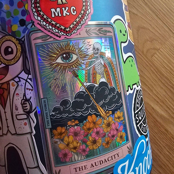 The Audacity Tarot Card Holographic Sticker, Audacity Tarot Card ...