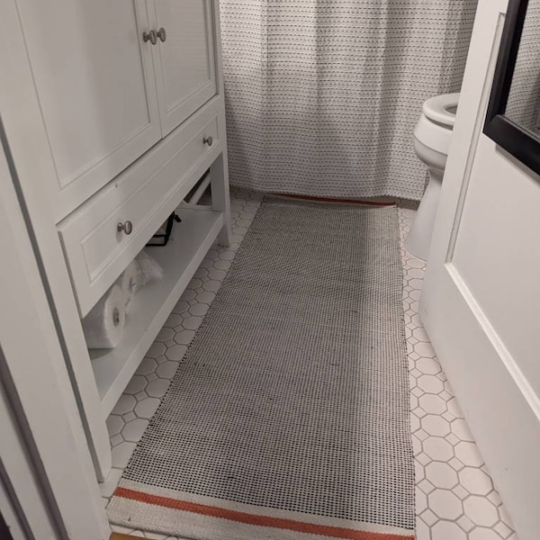 Funky Bathroom Rug Bathmat Set | Colorful Bath Mat Shower Runner ...