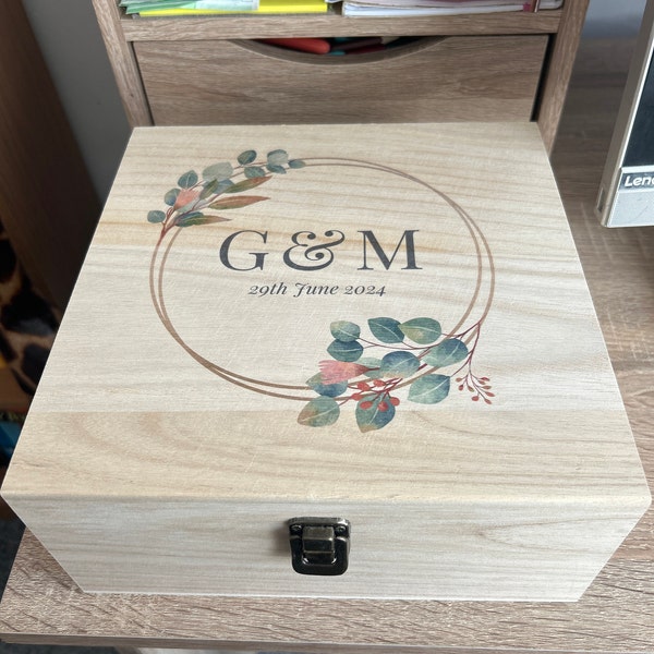 Personalised Wedding Date Memory Box - Etsy