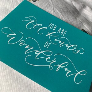 Personalised Notebook With Hand-lettered Calligraphy A5 | Etsy