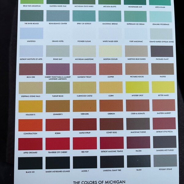 The Colors of Michigan 11in. X 17in. Art Print - Etsy