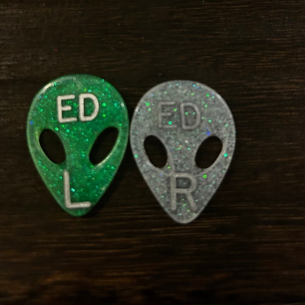 Alien Xray Markers, With Initials, Glitter - Etsy
