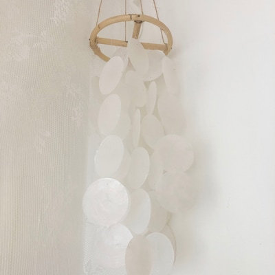 Capiz Shell Mobile / Capiz Shell Wind Chime / Capiz Shell Chime / Shell ...