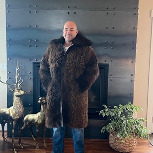 Buffalo Fur Coat American Bison Coat, Handmade made to Order - Etsy