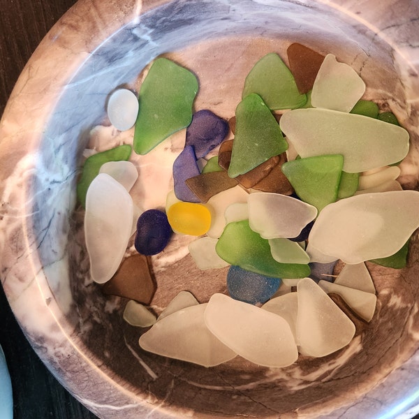 Large Sea Glass Beach Glass Ocean Tumbled Sea Glass Frosty Sea Glass ...