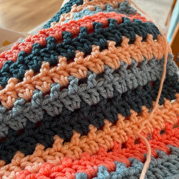 Urban Stripes Crochet Baby Blanket Pattern - PDF Only - Digital ...