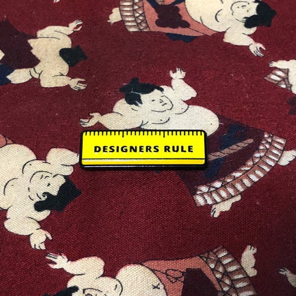 Designers Rule Enamel Pin - Etsy